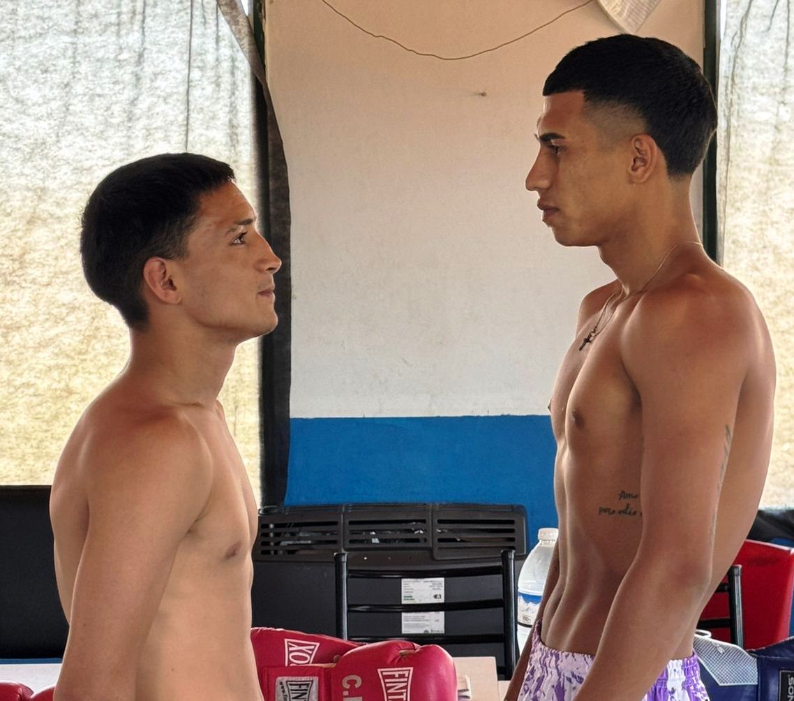 Dylan Navarro y Denis Martínez en peso y preparados en Gaiman – Piñas del Sur